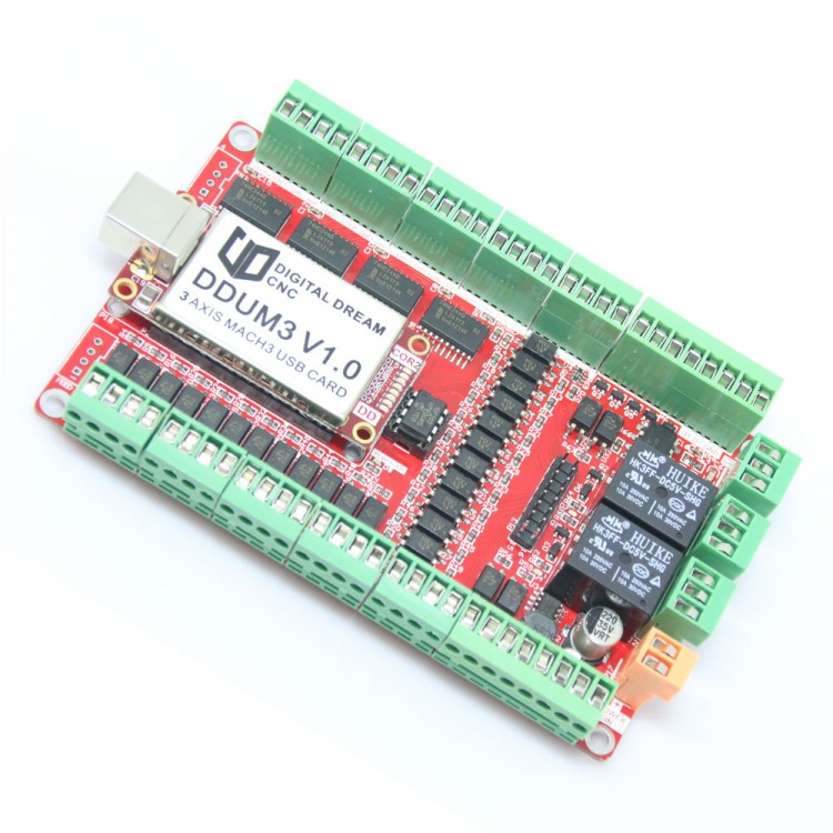3 Axis 400KHZ Three Axis Stepper Motor Driver Breakout Board USB MACH3 ...
