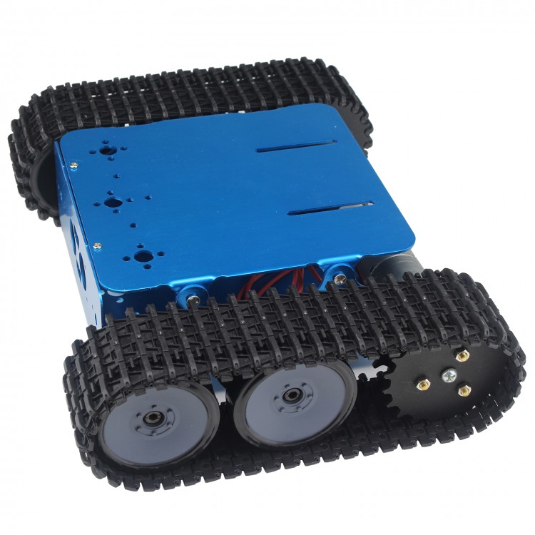 Unassembled Aluminum Tracked Vehicle Tank Chassis Blue Caterpillar ...