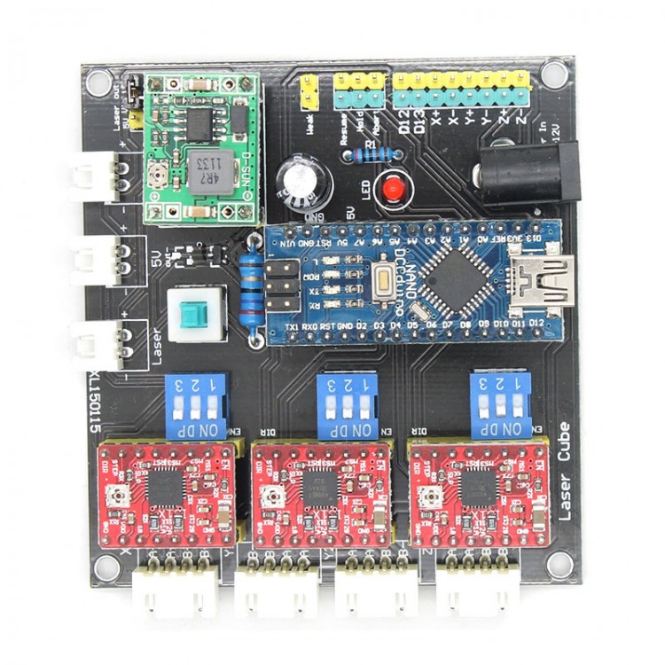 USB CNC 3 Axis Stepper Motor Controller + Drive for Laser Engraving ...