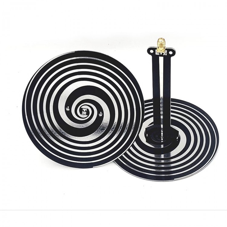 Dextral Rotation Ultra-wide Band Antenna 0.9-10GHz Equiangular Spiral ...