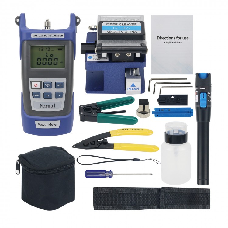 Fiber Optic FTTH Tool Kit FTTH Tools Set Optical Fiber Cold Splicing ...