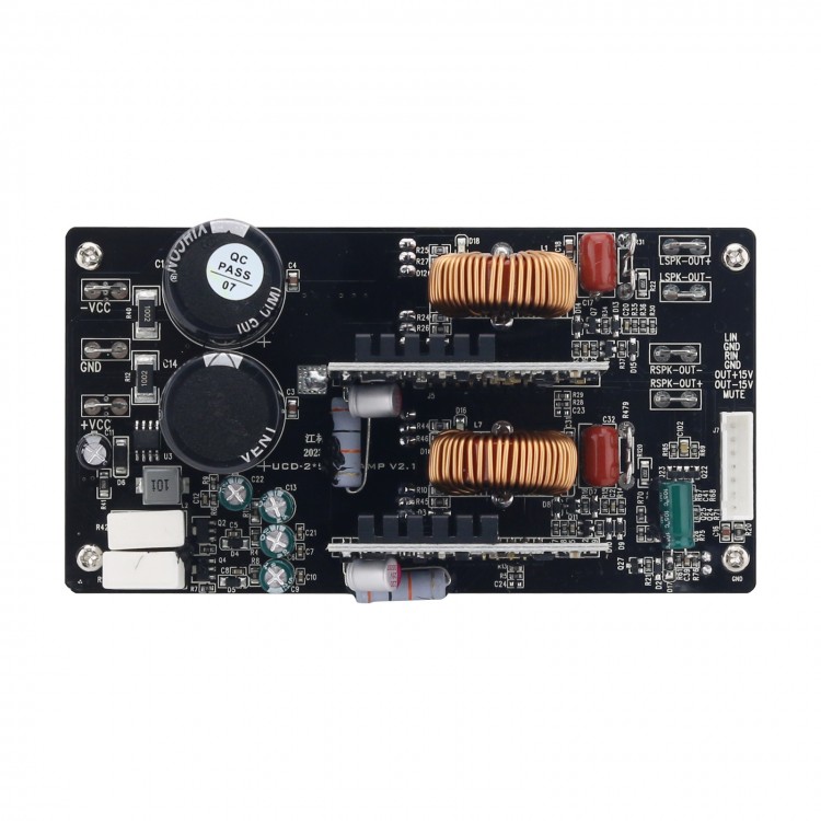 UCD Dual Channel D-Class Stereo Digital Power Amplifier 2x500W HiFi ...