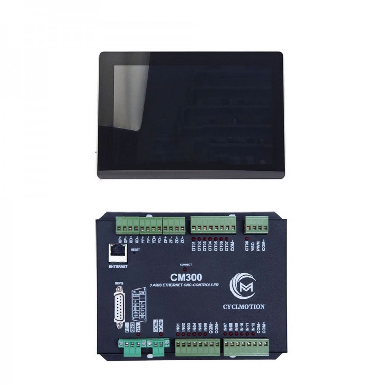 CM300 3-Axis CNC Motion Controller Board DC24V 12 Inputs and 8 Outputs ...
